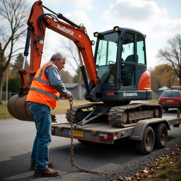 Essential Tips for Securing an Excavator on a Trailer – New Excavator ...