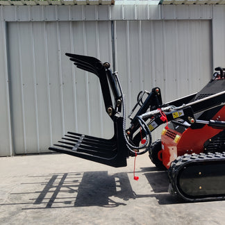 Skid Steer Loader Grappler Grapple Grabber Attachment – New Excavator ...